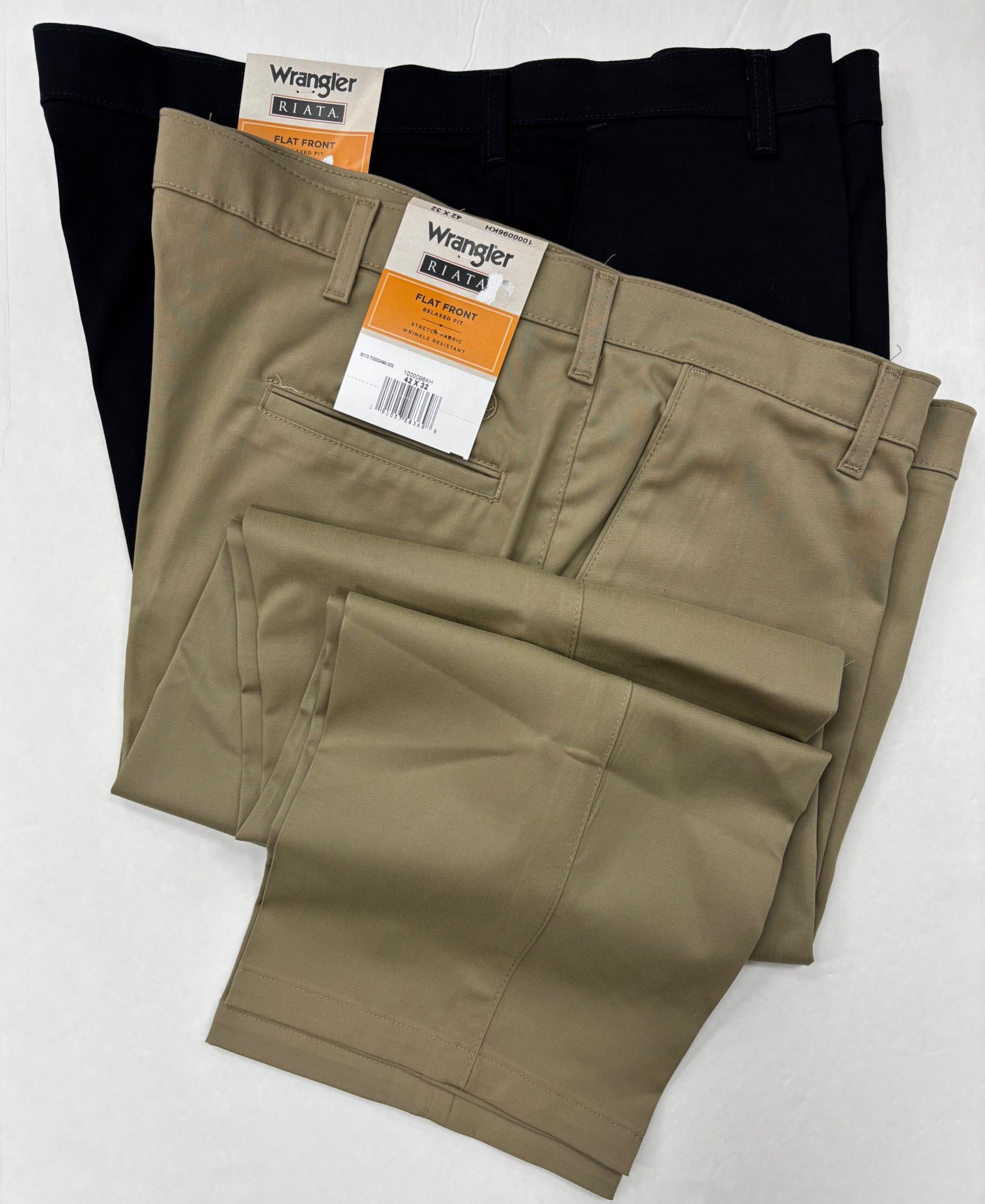 Wrangler Riata Flat Front Casual Twill Pant | Gilbert's Big & Tall Clothing